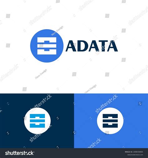 Big Data Logo Design Concept Tech Stock Vector Royalty Free