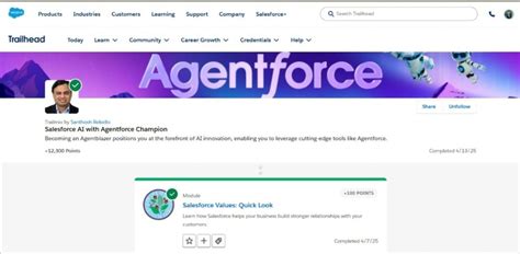 Hello Salesforce Ai Agentforcechampion Einsteinai Trailhead… Mousam Rai