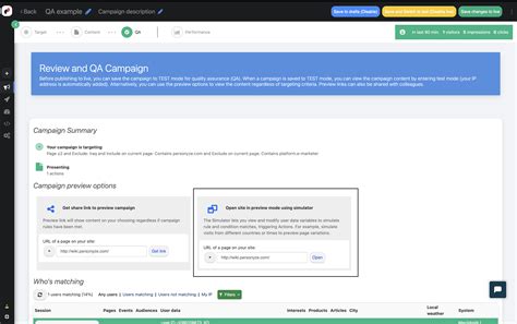 Personyze Qa Simulator Personyze Support