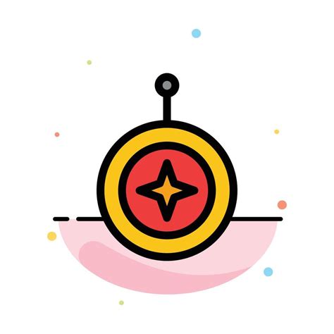 Comfort Desk Office Place Table Abstract Circle Background Flat Color Icon 13495053 Vector Art