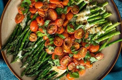 Roasted Asparagus Caprese Salad Start Any Meal With This Classic