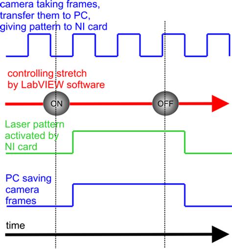Schematic Of Synchronisation Of Laser And Camera The Camera Frame Rate