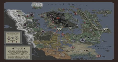 Morrowind Colored Map By Charger24 Morrowind Morrowind Colored Map By Charger24 Morrowind