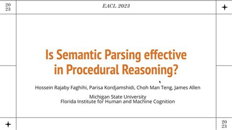 underline the role of semantic parsing in understanding procedural text