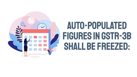 Auto Populated Figures In Gstr 3b Shall Be Freezed
