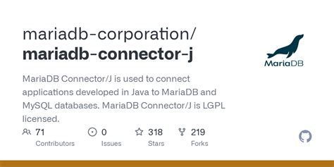 github mariadb corporation mariadb connector j mariadb connector j is used to connect