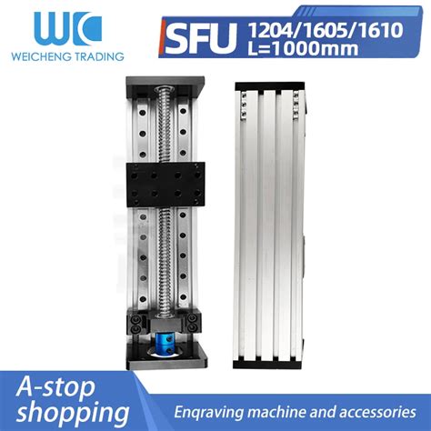 Gx80 인치 스퀘어 레일 Sfu160512041610 1000mm 볼 스크류 슬라이딩 테이블 슬라이딩 크로스 선형 슬라이드 플랫폼 가이드 Xyz 샤프트선형가이드