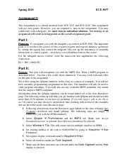 Assignment Pdf Spring ECE Assignment This Assignment Is To Refresh Material From