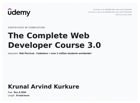 Krunal Kurkure On Linkedin Webdevelopment Udemy Frontend Backend