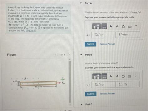 Solved A Very Long Rectangular Loop Of Wire Can Slide