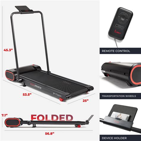 Mua Sunny Health And Fitness Slim Under Desk Walking Compact Treadpad Treadmill With Remote
