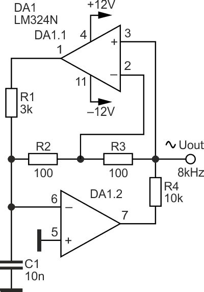 Lm324 Oscillator Schematic