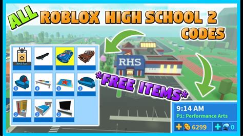 All New Roblox High School 2 Codes Free Items Working June 2020 Youtube