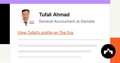 Tufail Ahmad General Accountant At Danube The Org