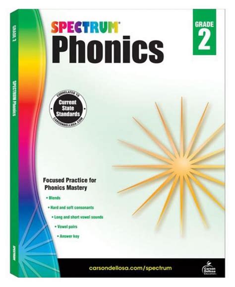 Barnes And Noble Spectrum Phonics Grade 2 By Spectrum Compiler Macys