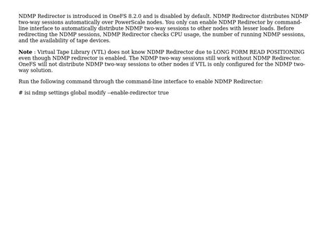 Ndmp Redirector Dell Powerscale Ndmp Technical Overview And Design Considerations Dell