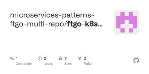 github microservices patterns ftgo multi repo ftgo k8s deployment