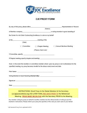 Fillable Online Proxy Form Sample Template To Fill Out Word And PDFProxy Form Sample