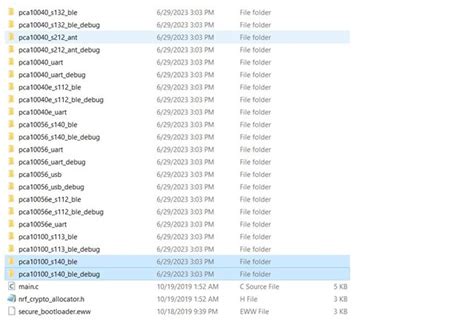Unable To Find The Secure Bootloader Example For Pca10010nrf52833 Nordic Qanda Nordic