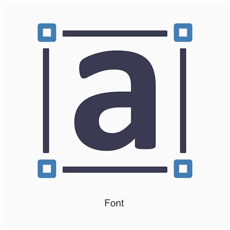Концепция шрифта и разработки иконки Премиум векторы
