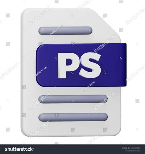 Ps File Format D Rendering Isometric Stock Illustration Shutterstock