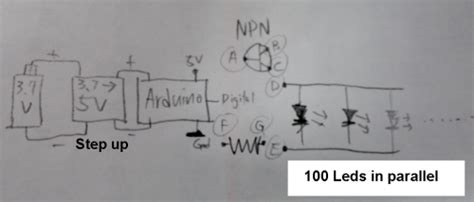Controlling Lot Of Leds In Parallel With Arduino And Transistor General