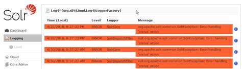 Solr Logs SearchStax Managed Search Docs