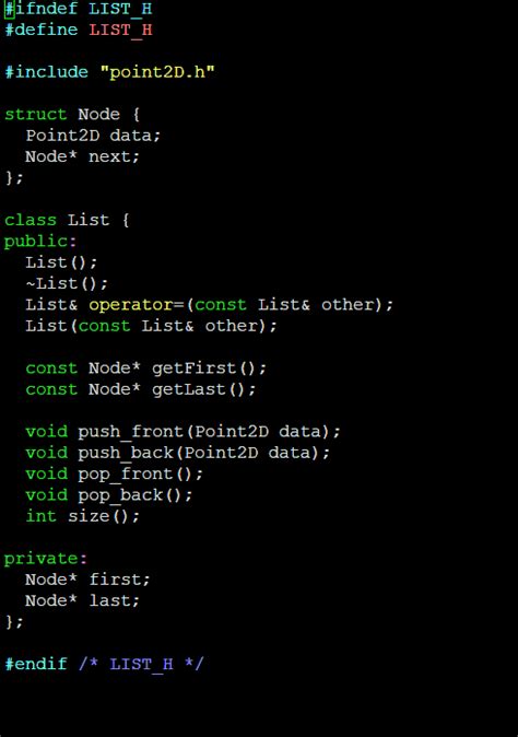 solved implement list cpp you will be implementing the list