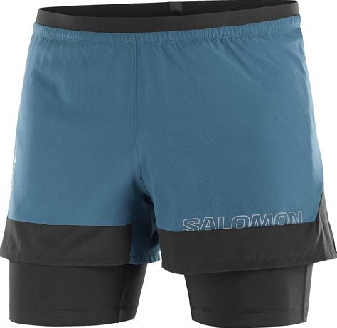 Salomon Cross 2in1 Shorts M Deep Divedeep Black Trail Running Shorts