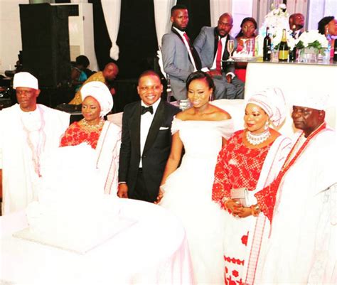 Photos Former Governor Olagunsoye Oyinlolas Daughter Weds