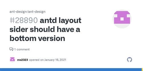 Antd Layout Sider Should Have A Bottom Version · Issue 28890 · Ant