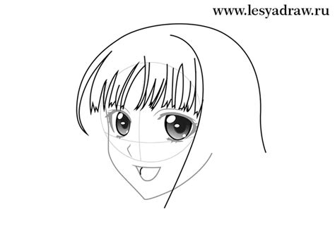Как нарисовать аниме девочку поэтапно карандашом
