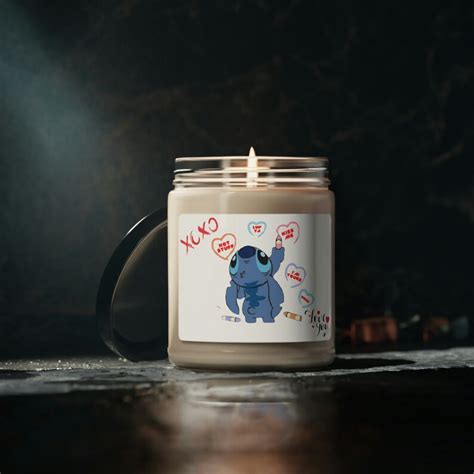 Lilo And Stitch Inspired Valentines Day Hearts 9 Oz Soy Candle Love You Xoxo 5 Scents