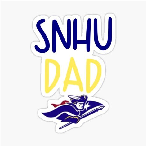 Snhu Dad Sticker For Sale By Ghilardimghil Redbubble