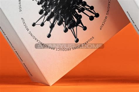 极简质感立体方形纸盒包装盒外观设计展示psd样机boxes Square Psd Product Branding Mockup 第4033期 安鱼设计资源丨优质平面设计资源共享站