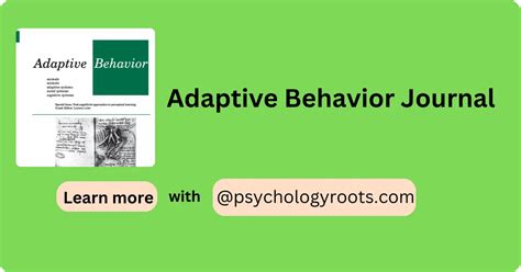 Adaptive Behavior Journal Psychology Roots