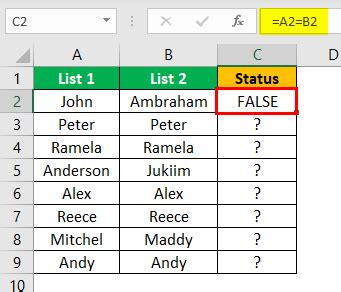 How To Compare Two Lists In Excel Top Methods