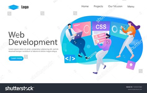 Web Development Vector Illustration Concept Suitable Stock Vector