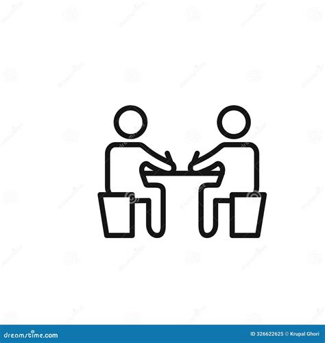 Contract Signing Icon Outline Collection In Black Stock Vector