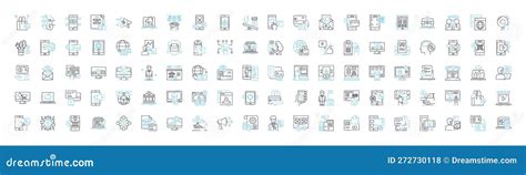 Customer Discovery Vector Line Icons Set Research Insights Customers