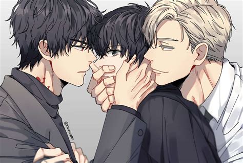 Três Gays De Anime Puzzle Online
