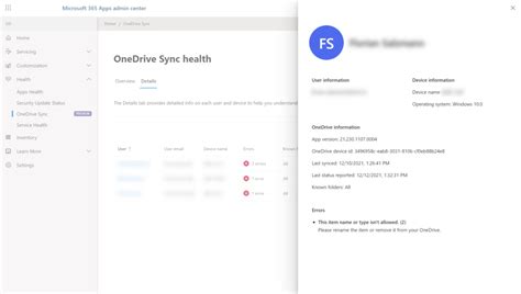 Monitor OneDrive Status Sync Admin Reports Scloud