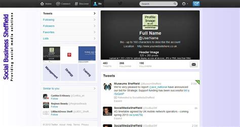 Twitter Header Dimensions Social Business Sheffield