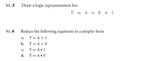 solved s1 3 draw a logic representation for d a b c