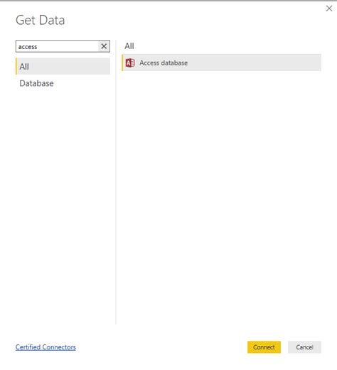 No Option To Connect To Access Database Microsoft Fabric Community