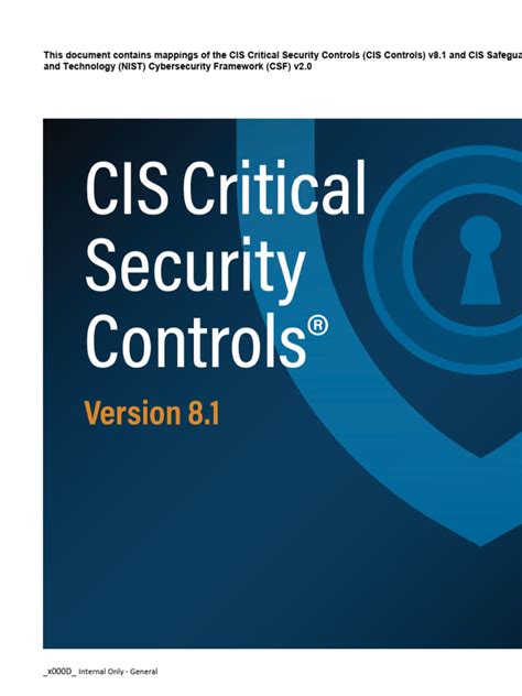 Cis Controls V8 1 Mapping To Nist Csf V2 0 6 24 2024 Final 1 Download