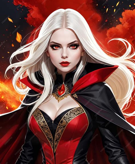 Amazing Vampire Girl4 Vampires Premium Ai Generated Image