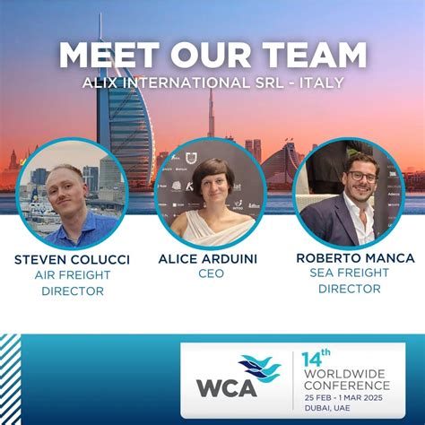 Officially Ready To Leave For This Huge Conference Of Wcaworld About… Alice Arduini
