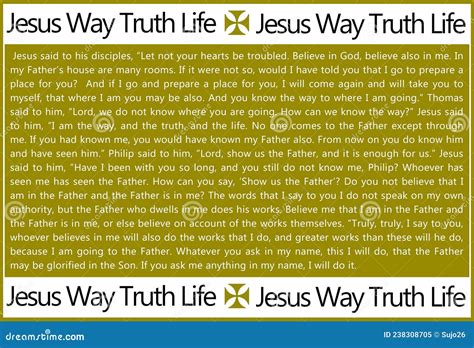 Jesus Way Truth Life Illustration Stock Illustration Illustration Of
