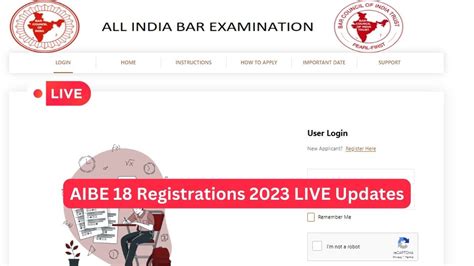 Aibe Registration 2023 Live Updates Aibe Xviii Exam Registration Ends Soon Know Eligibility